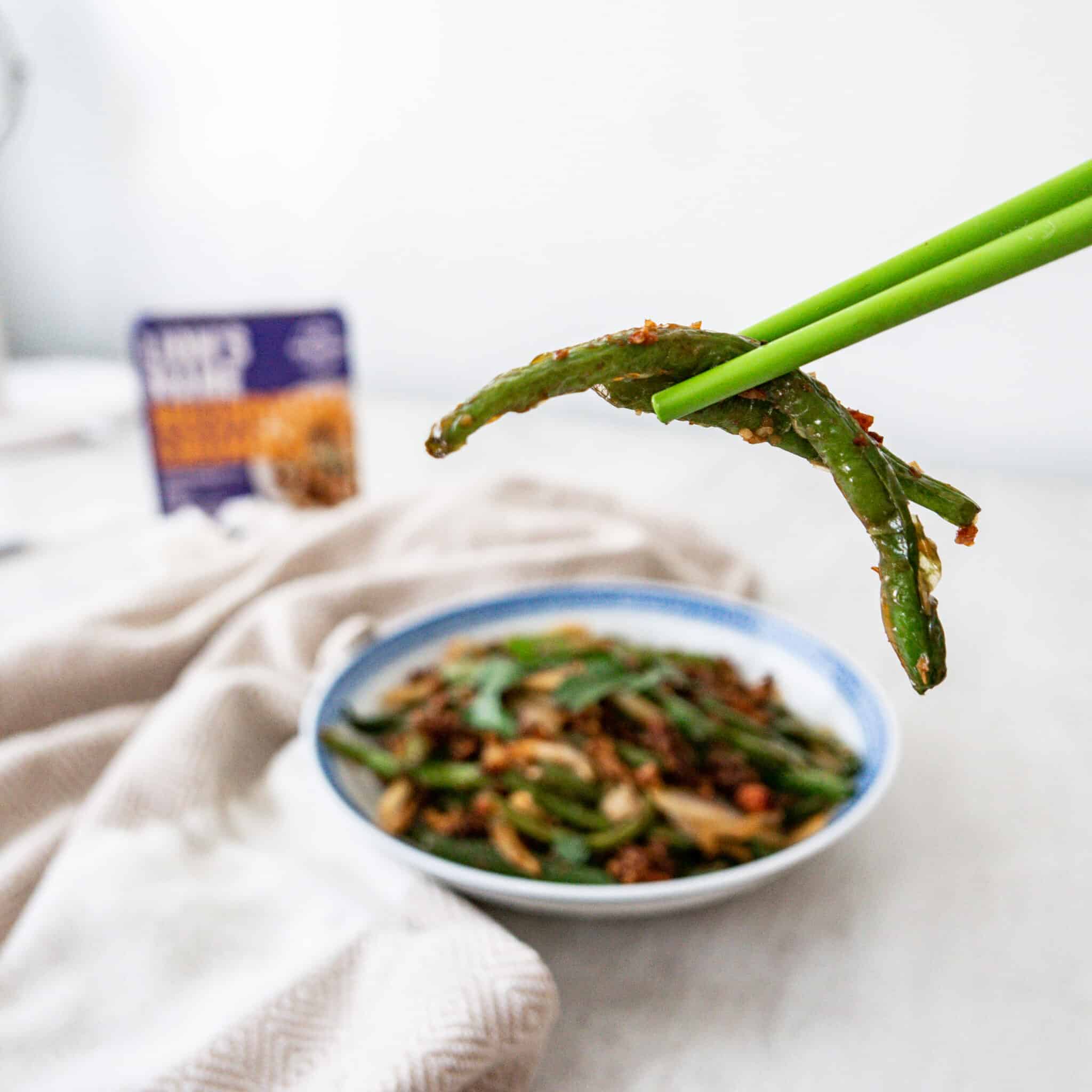 Vegan Sichuan String Beans 干煸四季豆 - Nomss.com