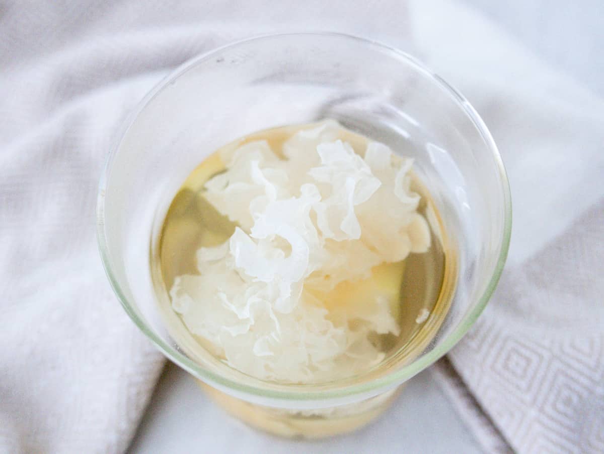 Chinese Papaya Dessert with Snow Fungus (easy) 木瓜雪耳糖水 - Nomss.com