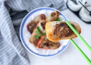 Chinese Fish Paste Stuffed Peppers (Easy) 煎讓三寶 - Nomss.com