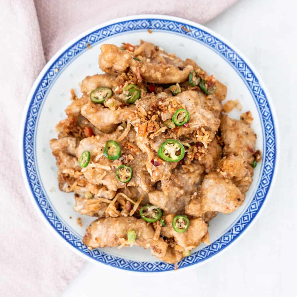 Chinese Salt and Pepper Pork Chops (Air Fryer) 椒鹽豬扒 - Nomss.com
