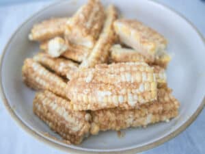 Spicy Miso Air Fryer Corn Ribs - Nomss.com