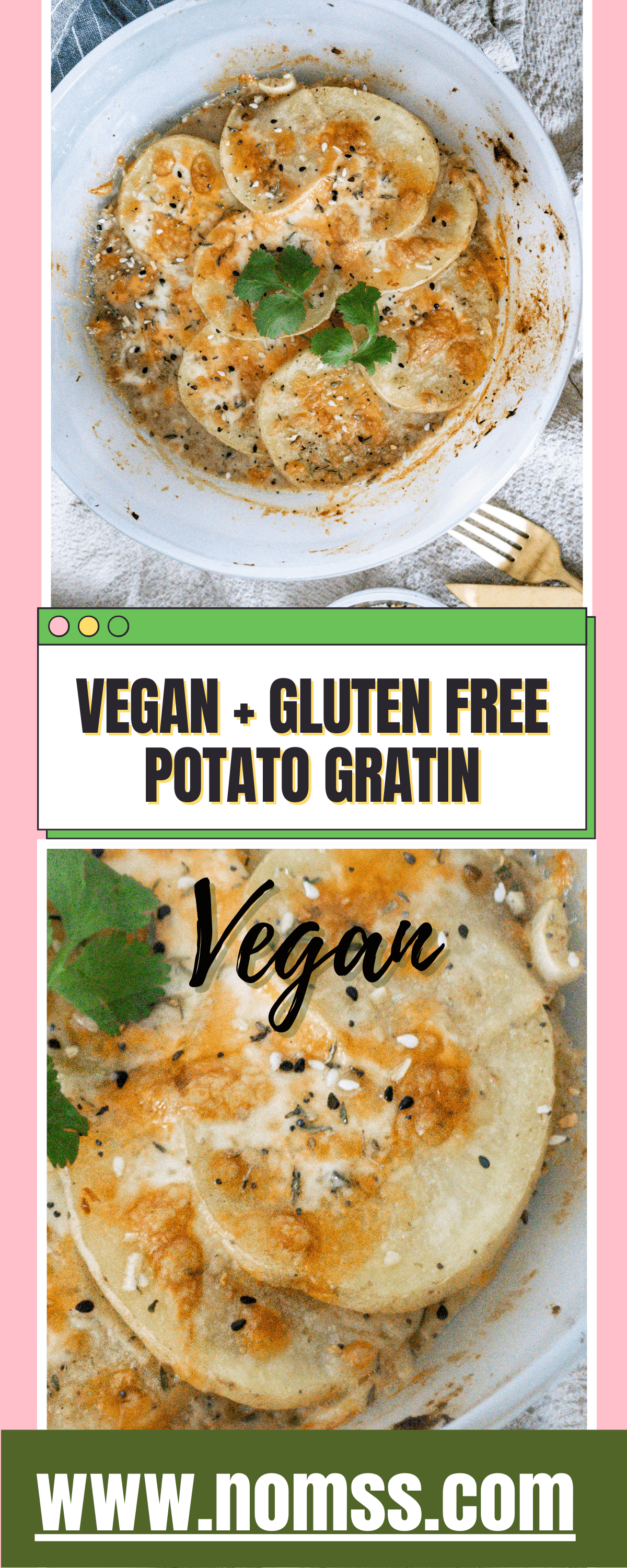 Microwave Gluten Free Au Gratin Potatoes (Vegan) - Nomss.com