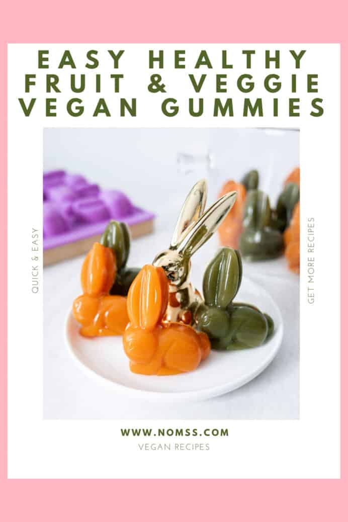 Easy Healthy Fruit & Vegetable Vegan Homemade Gummies - Nomss.com