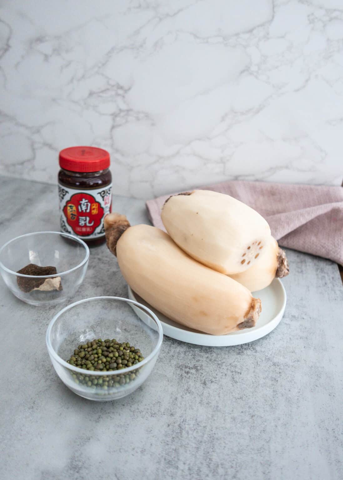 Red Fermented Bean Curd Lotus Root Spareribs 南乳蓮藕炆排骨 - Nomss.com