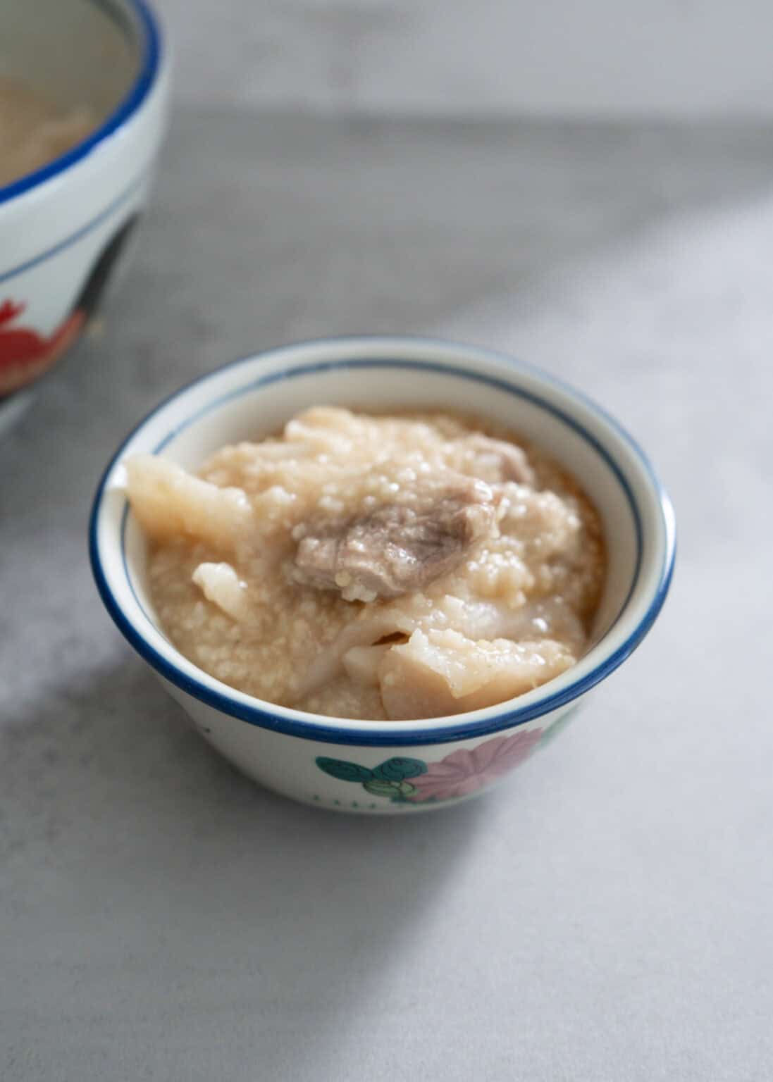 Creamy Millet Porridge with Chinese Yams (Instant Pot) 淮山小米粥 - Nomss.com