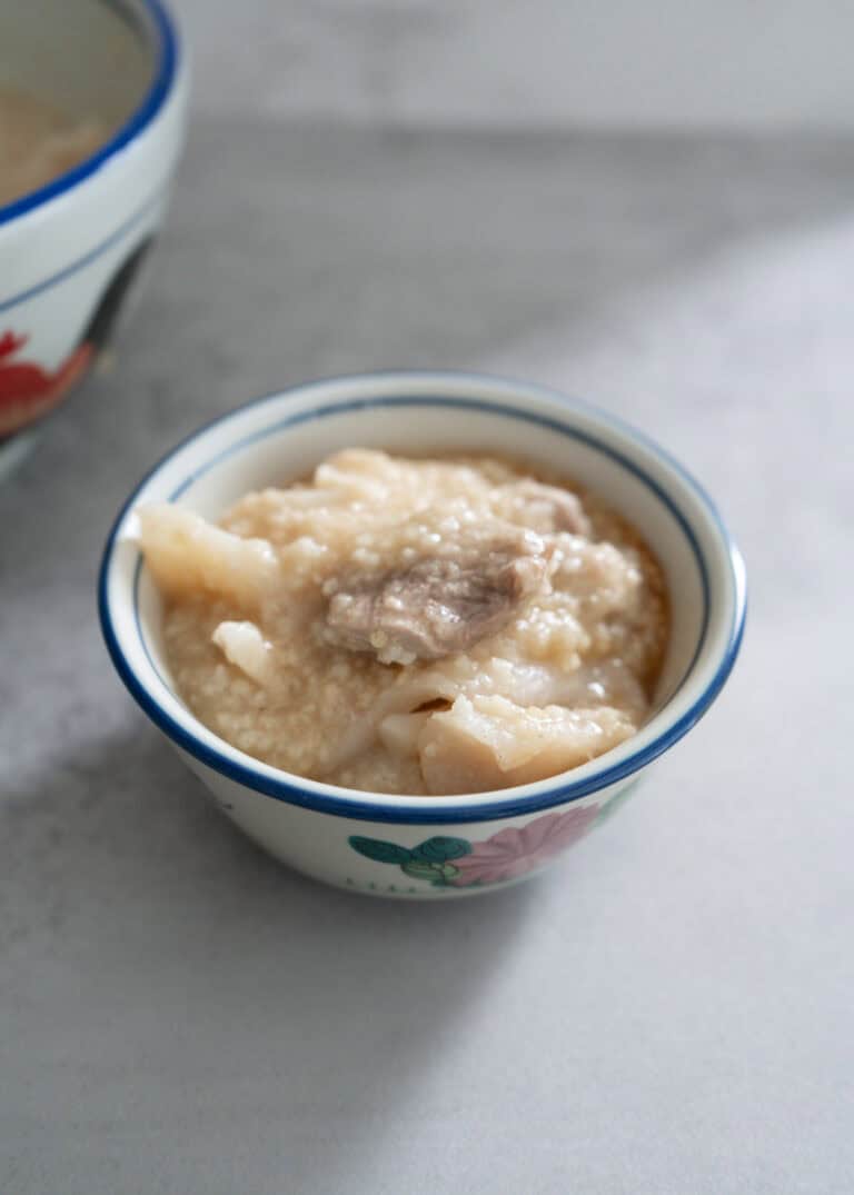 Creamy Millet Porridge with Chinese Yams (Instant Pot) 淮山小米粥 - Nomss.com