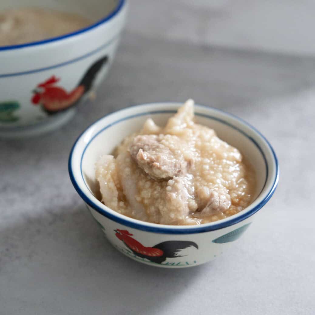 Creamy Millet Porridge with Chinese Yams (Instant Pot) 淮山小米粥 - Nomss.com